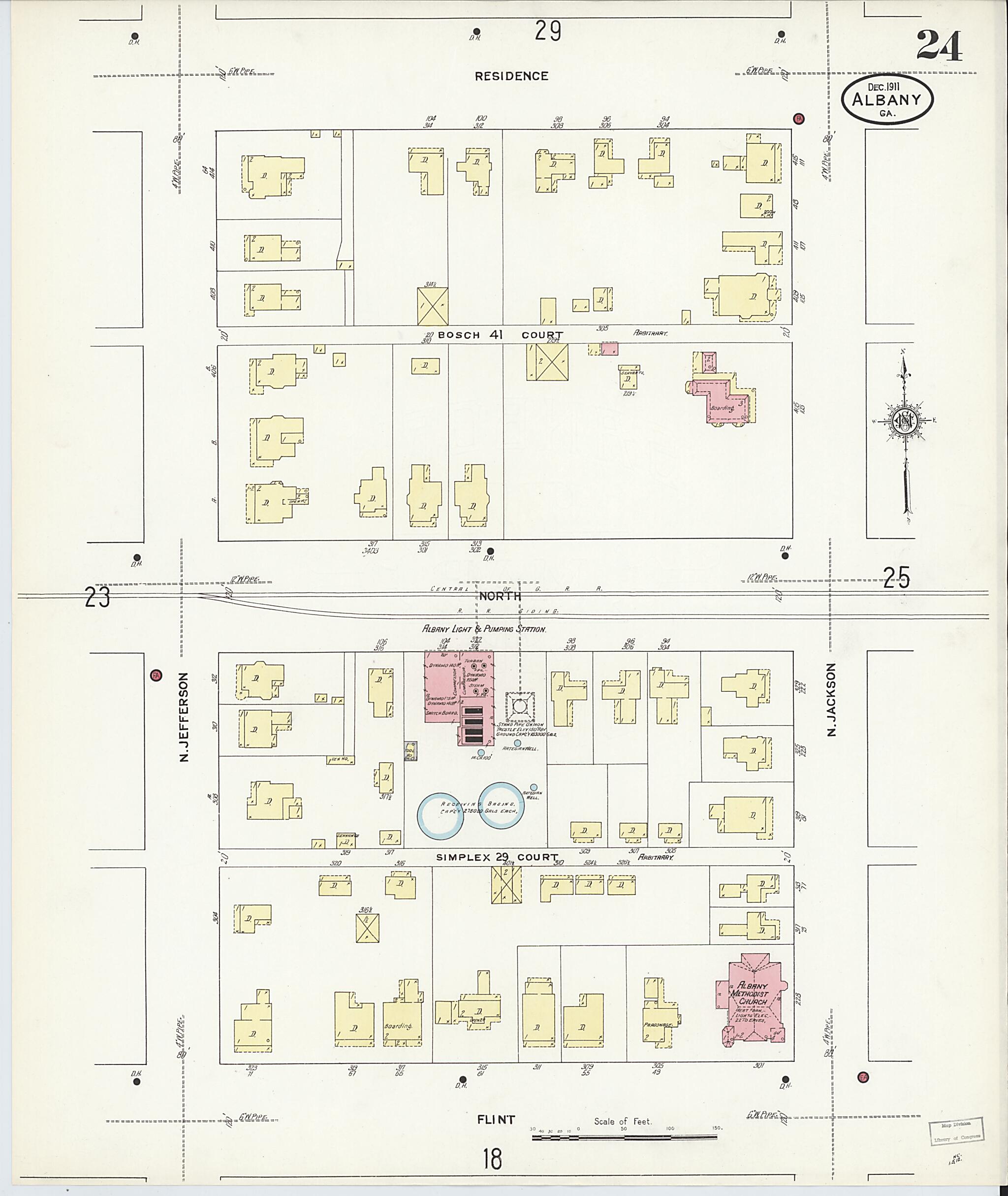 Old Map of Albany, Dougherty County, Georgia [1911] Albany, Dougherty County, Georgia – Relic ...