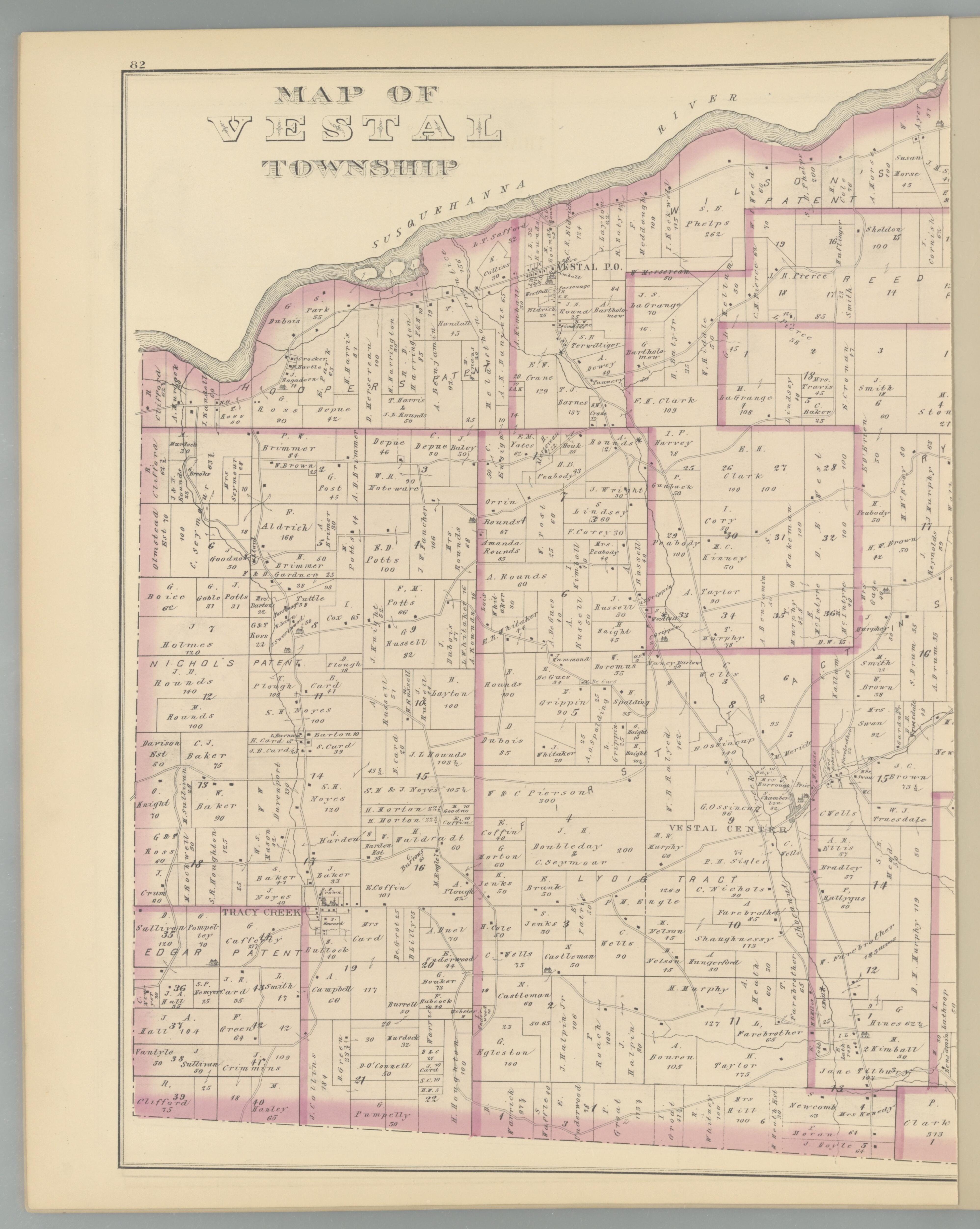 Old Map of , Broome County, New York [1876] Image 76 of Combination ...