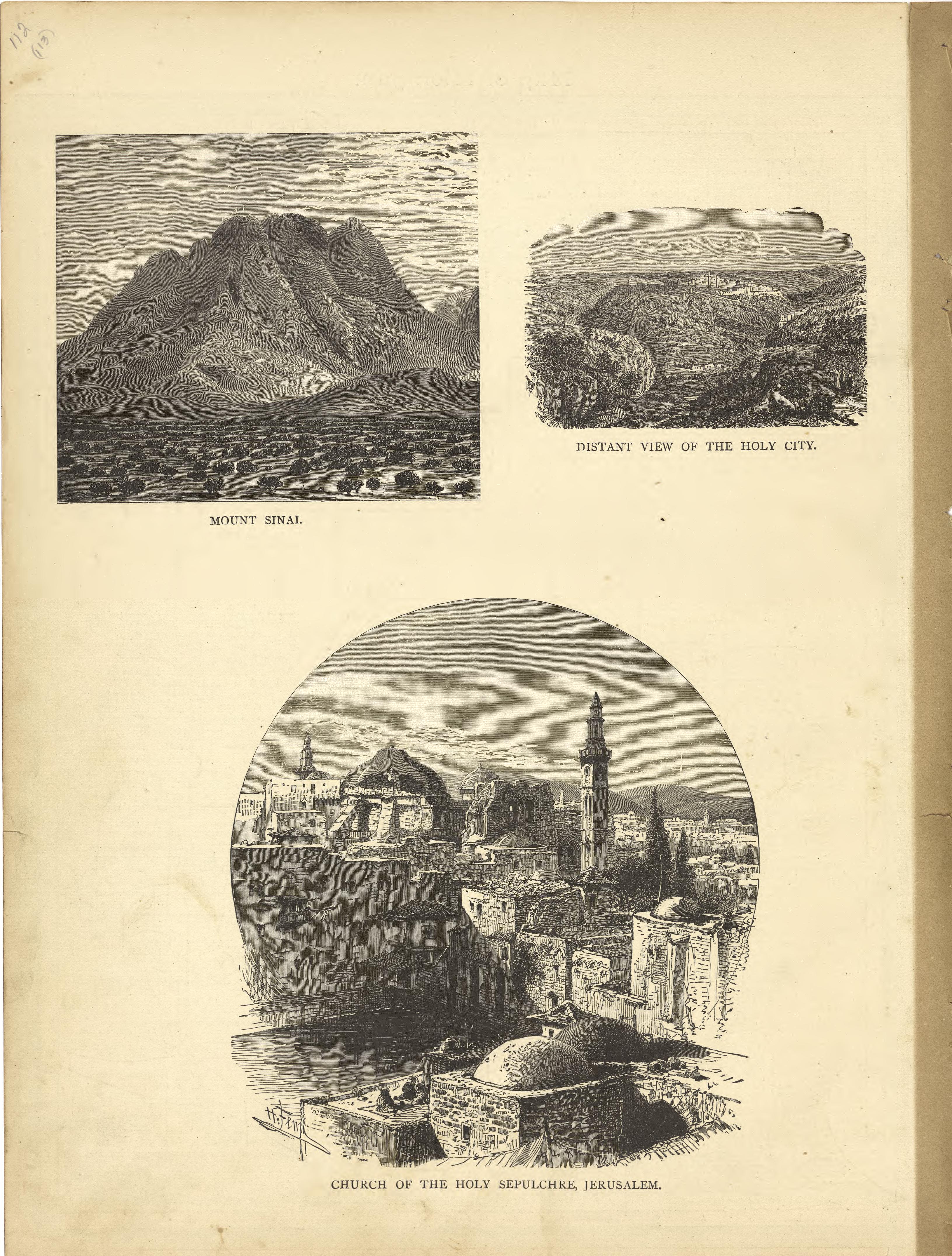 Old Map of Wells County, Indiana, [1881] Mt Sinai, Distant View of the ...