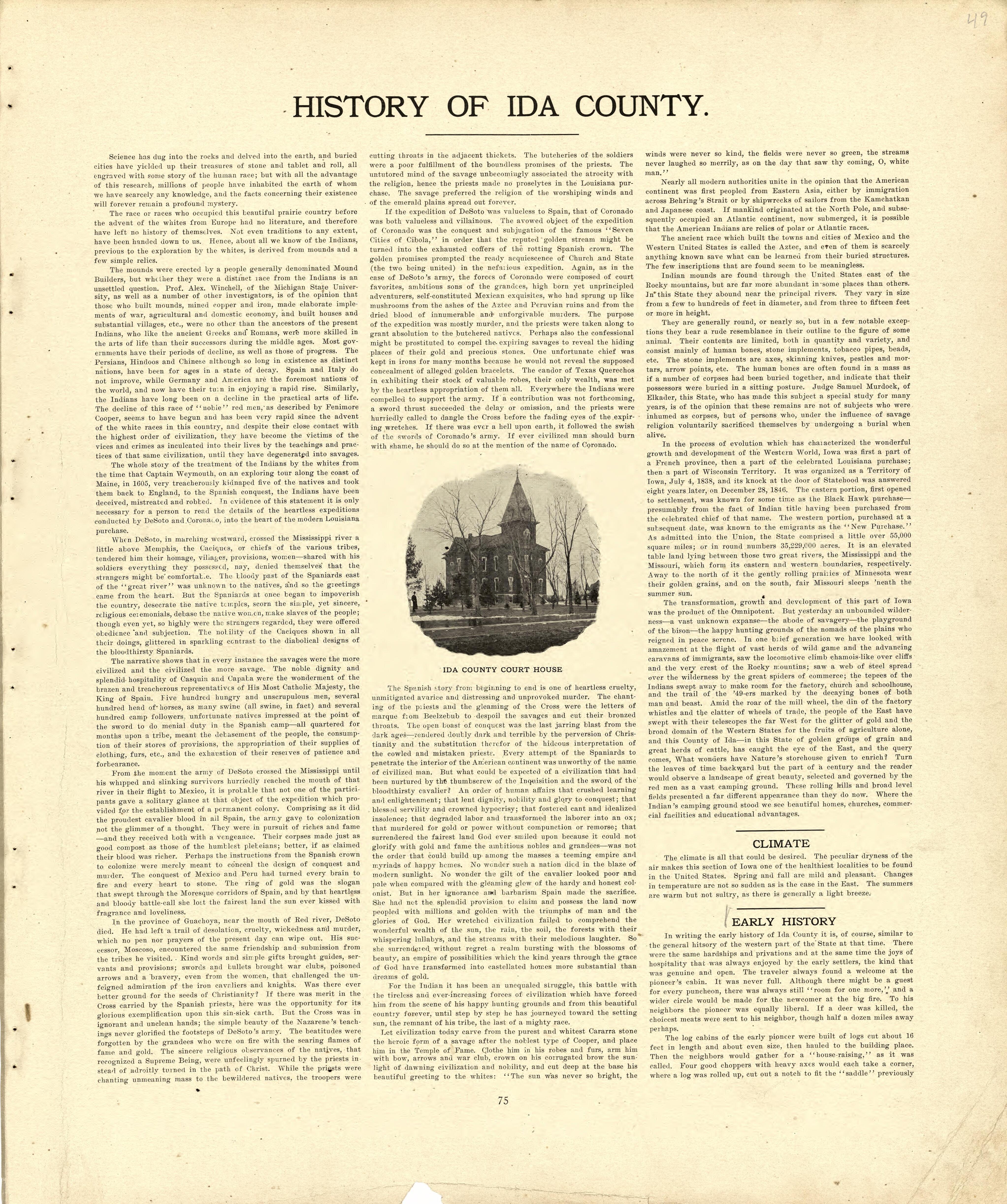 Old Map of , Ida County, Iowa [1906] History of Ida County – Relic Map Co.