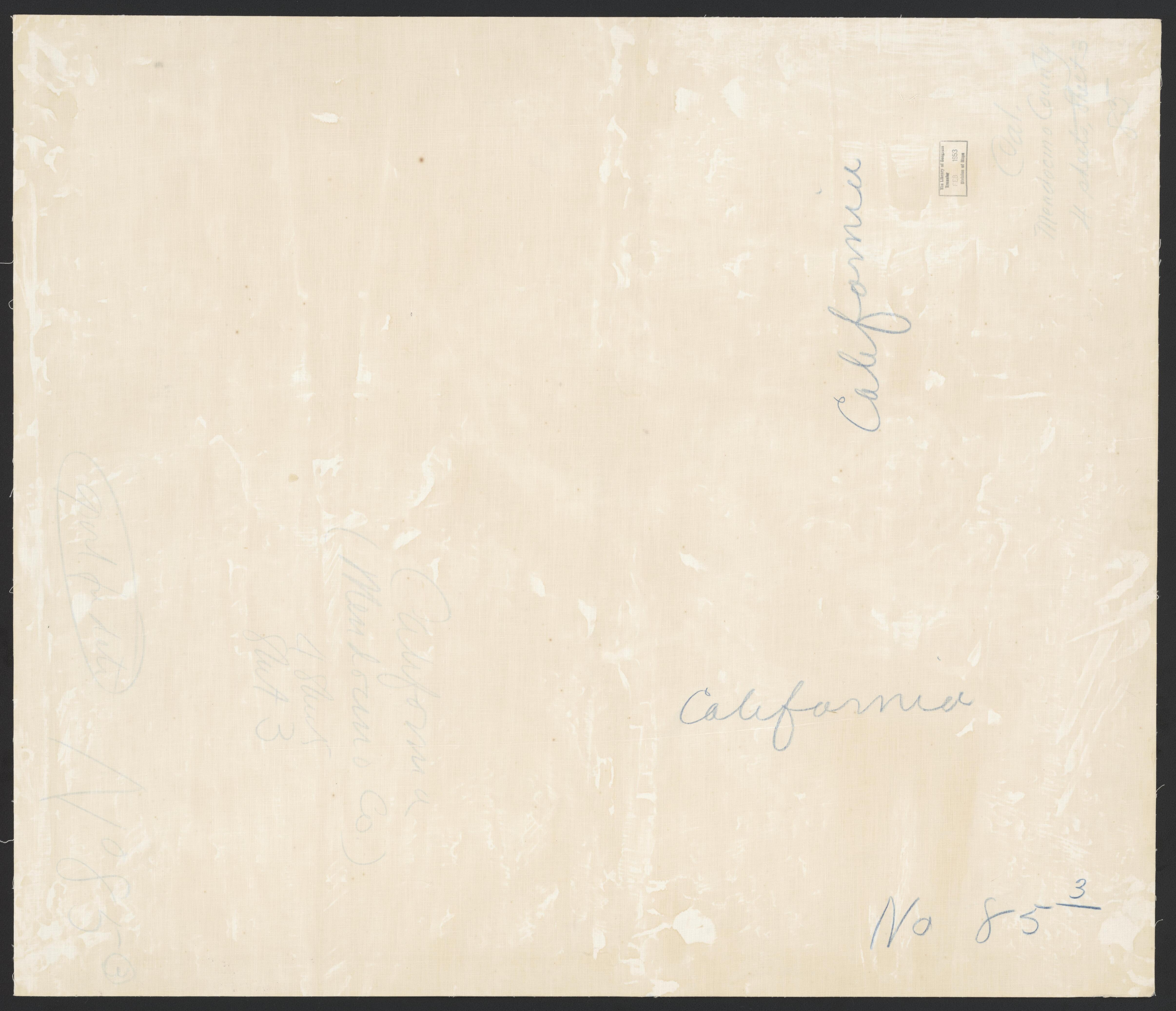 Old Map of California, Mendocino County, [1850] CA Drawer 163, Folder ...