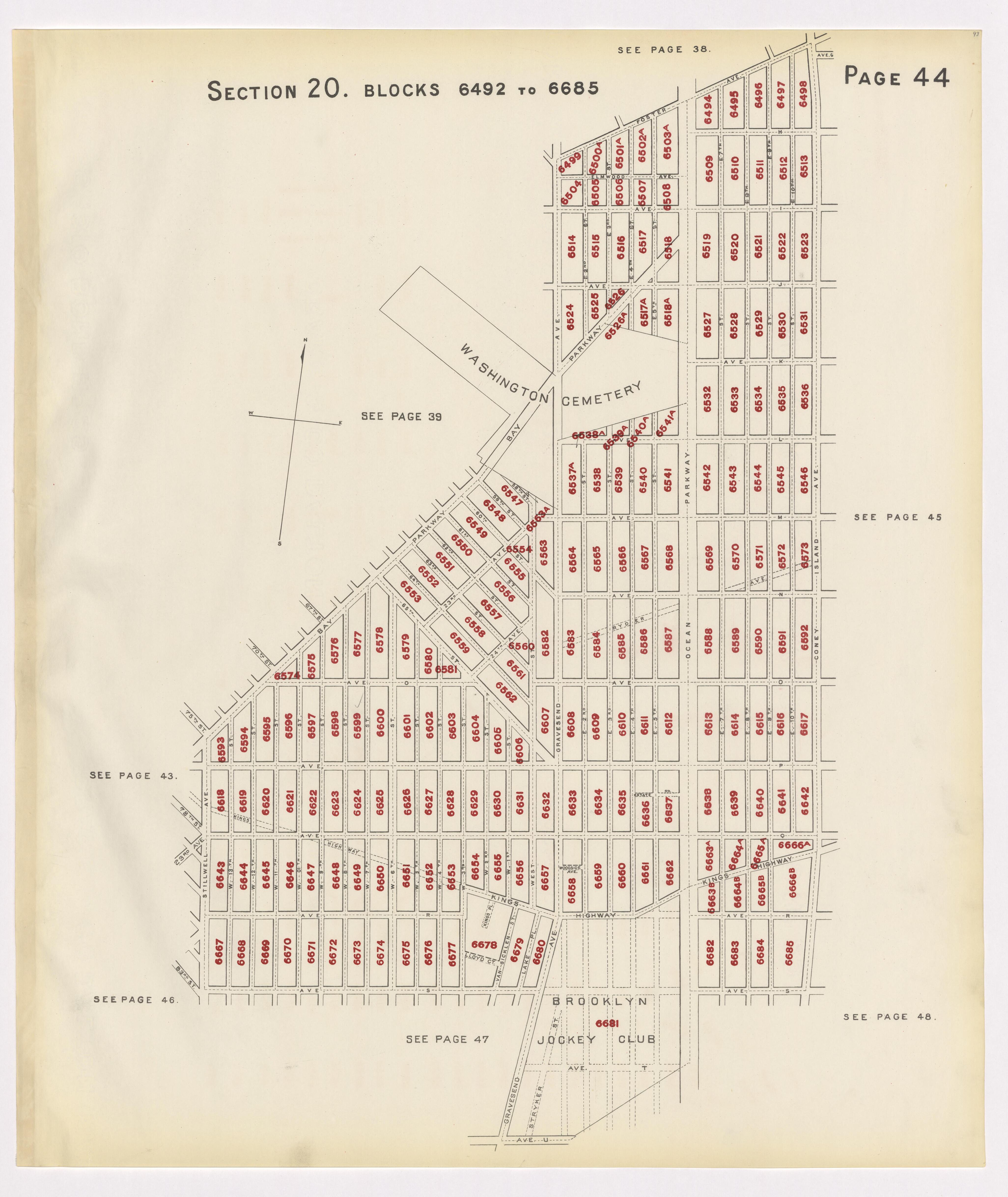 Old Map of Kings County, New York, [1910] Image 48 of the Land Map of ...