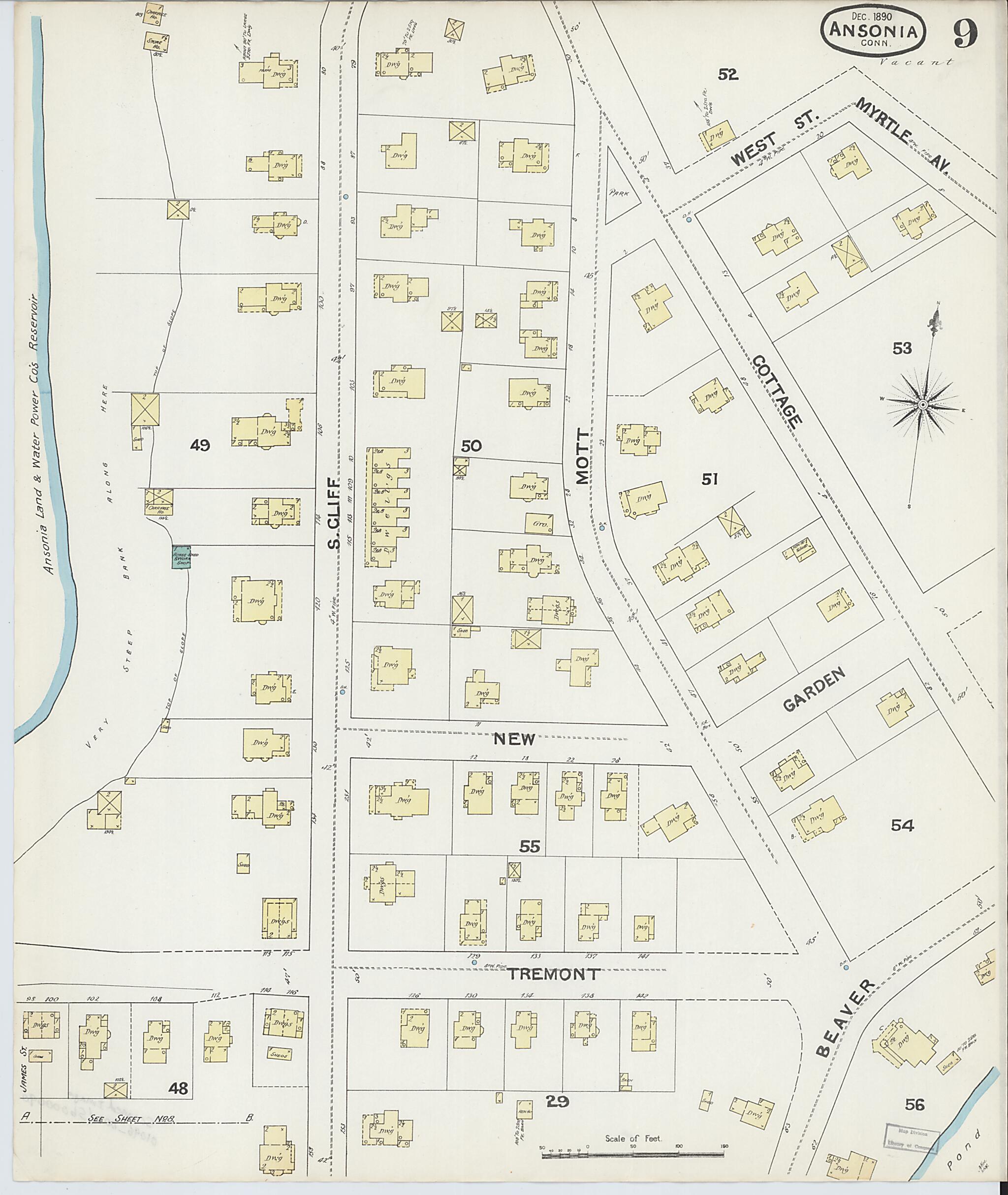 Old Map of Ansonia, New Haven County, Connecticut [1890] Ansonia, New ...