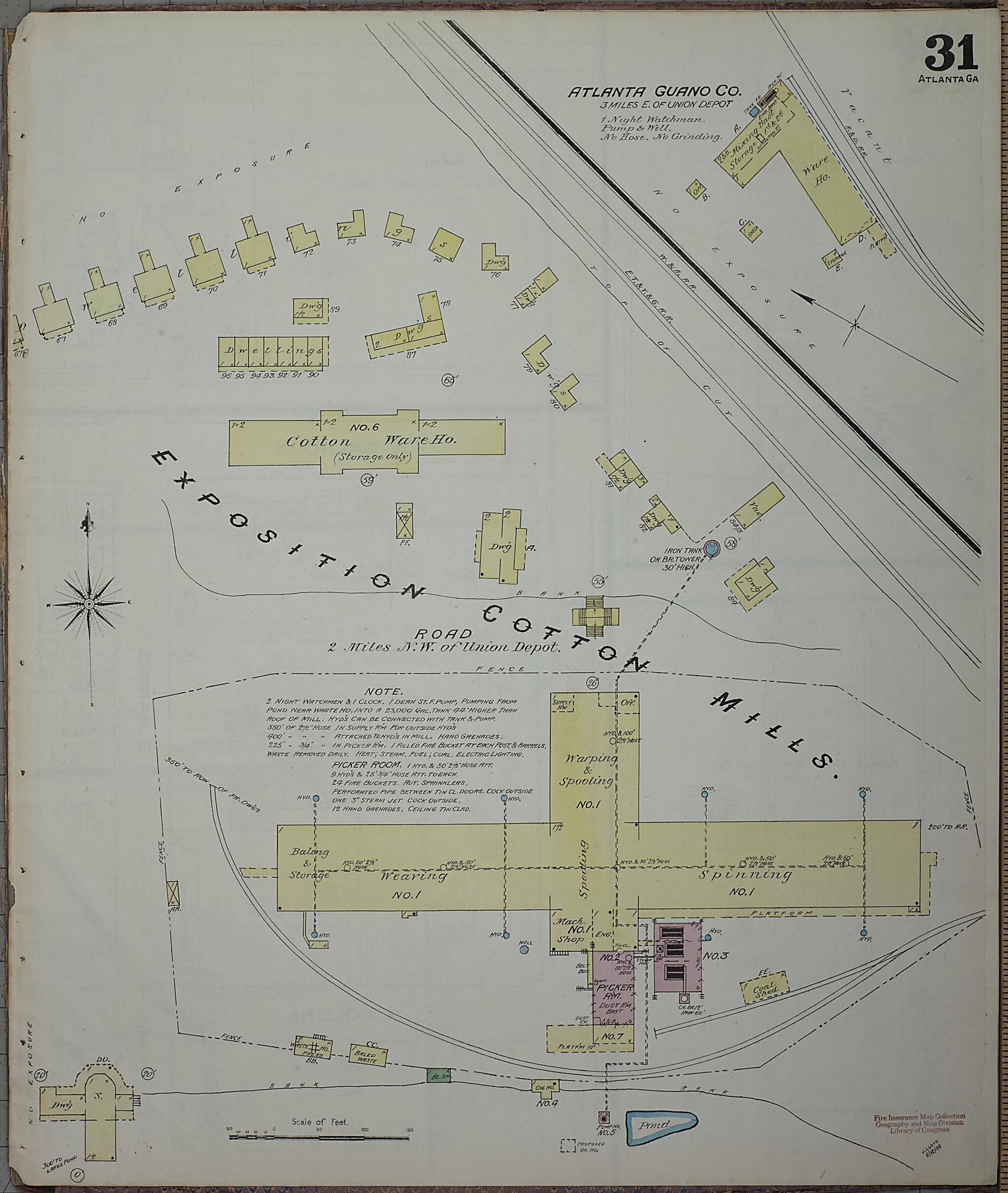 Old Map of Atlanta, Fulton County, Georgia [1886] Atlanta, Fulton ...