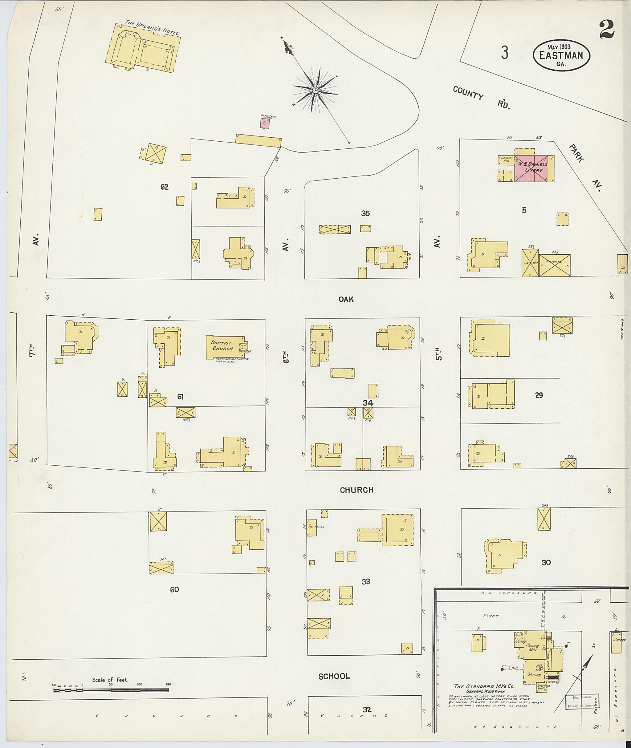 Old Map of Eastman, Dodge County, Georgia [1903] Eastman, Dodge County ...