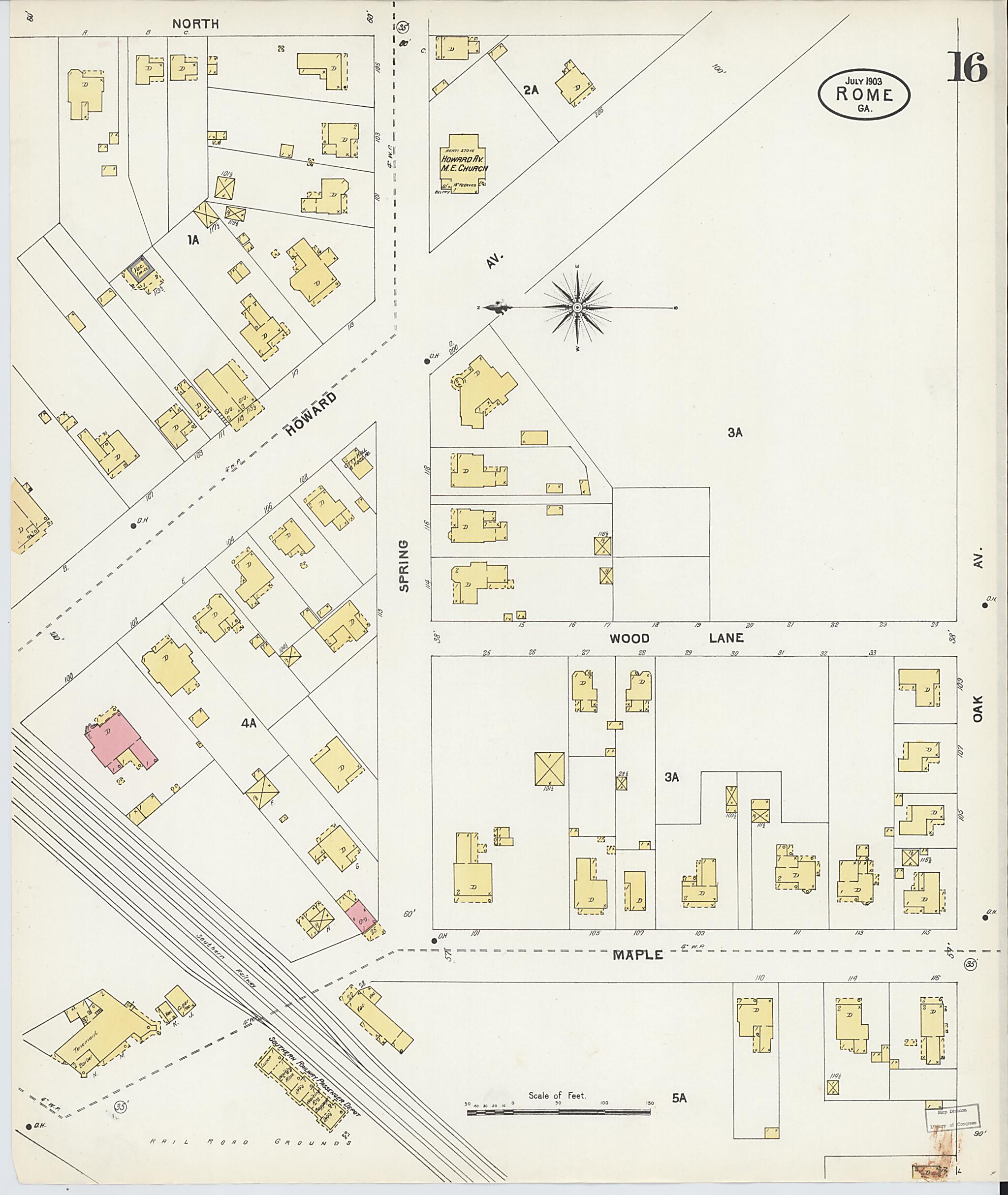 Old Map of Rome, Floyd County, Georgia [1903] Rome, Floyd County ...