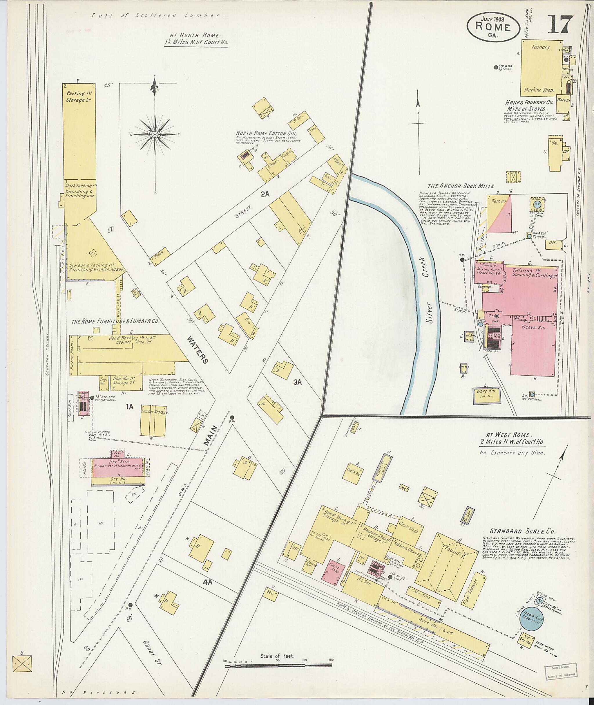 Old Map of Rome, Floyd County, Georgia [1903] Rome, Floyd County ...