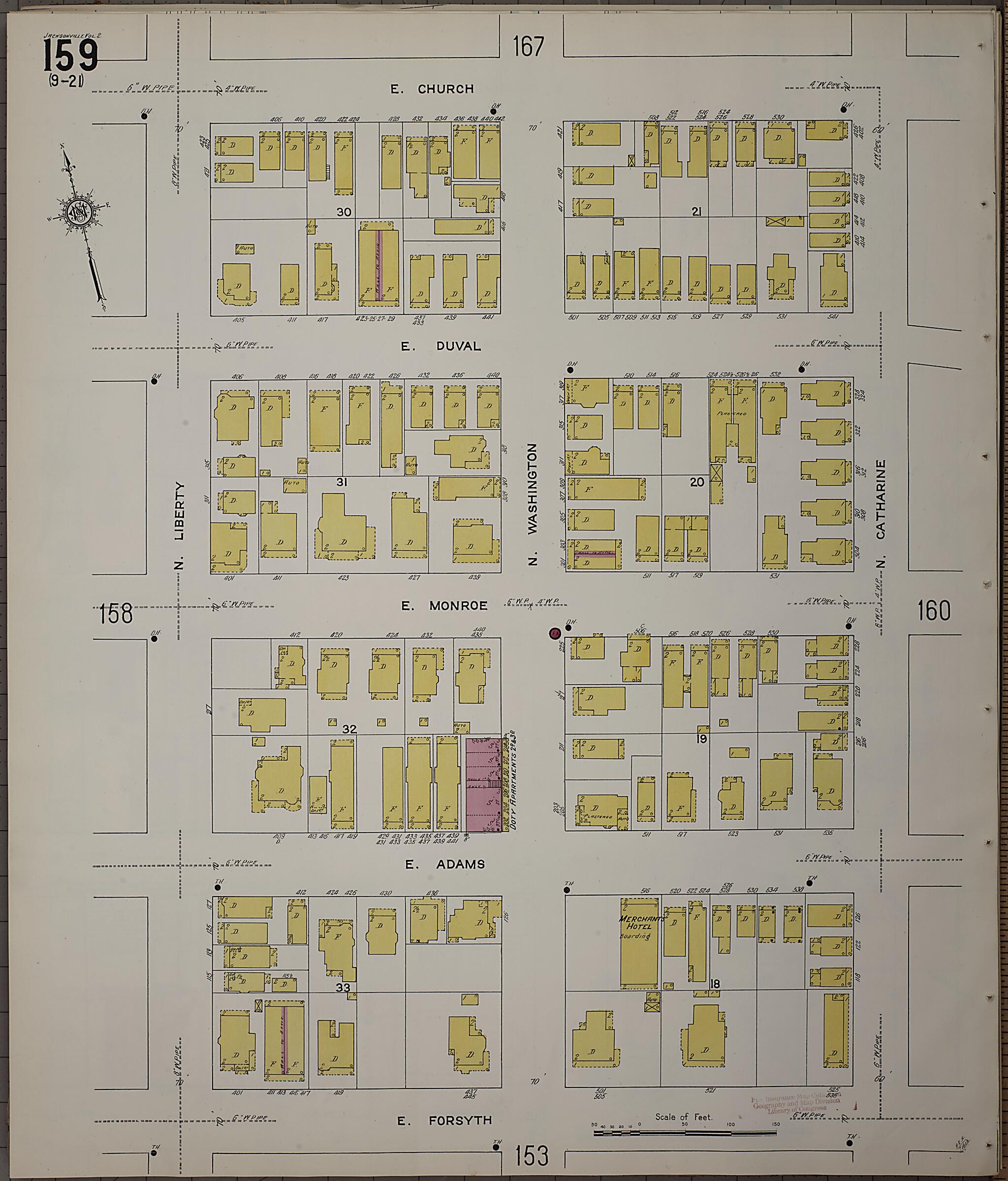 Old Map of Jacksonville, Duval County, Florida [1913] Jacksonville ...