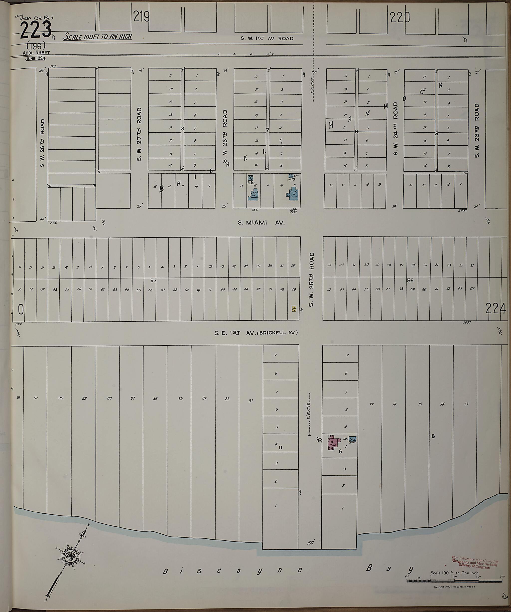 Old Map of Silver Bluff, Dade County, Florida [1924] Miami, Dade County ...