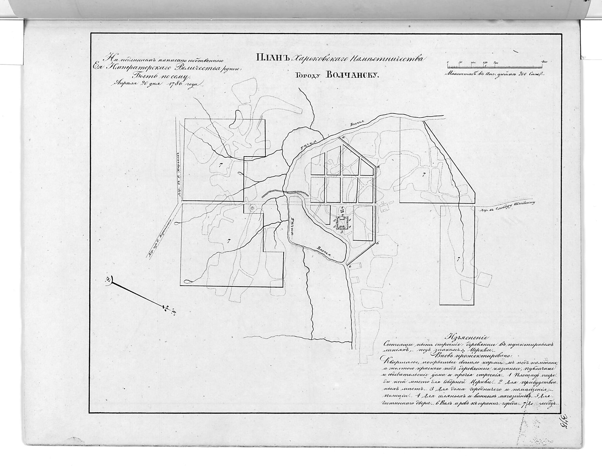 Old Map of Russian Federation [1859] Plan Khar'kovskogo Namestnichestva ...