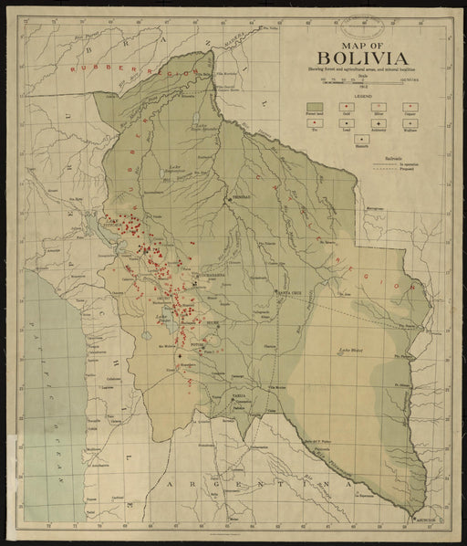Maps of Bolivia — Relic Map Co.