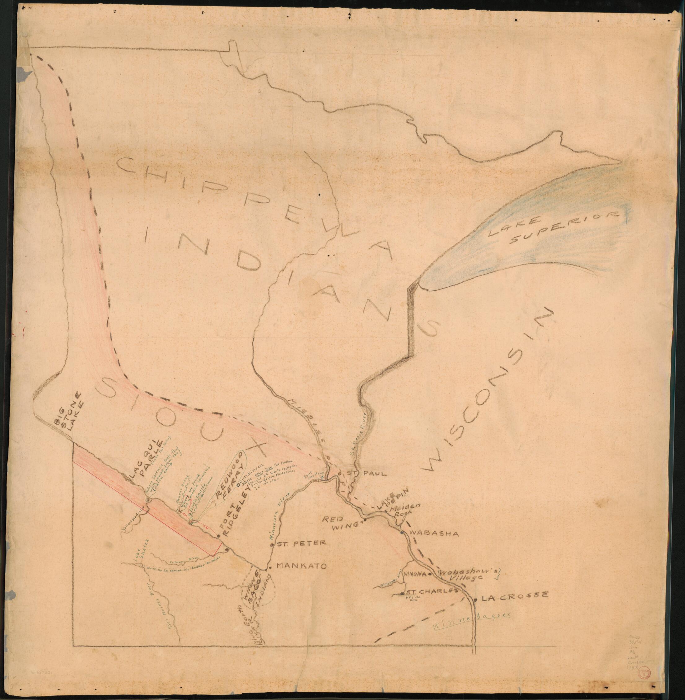Historical Maps Relating to the Battle of Birch Coulee, Minnesota 1862 ...