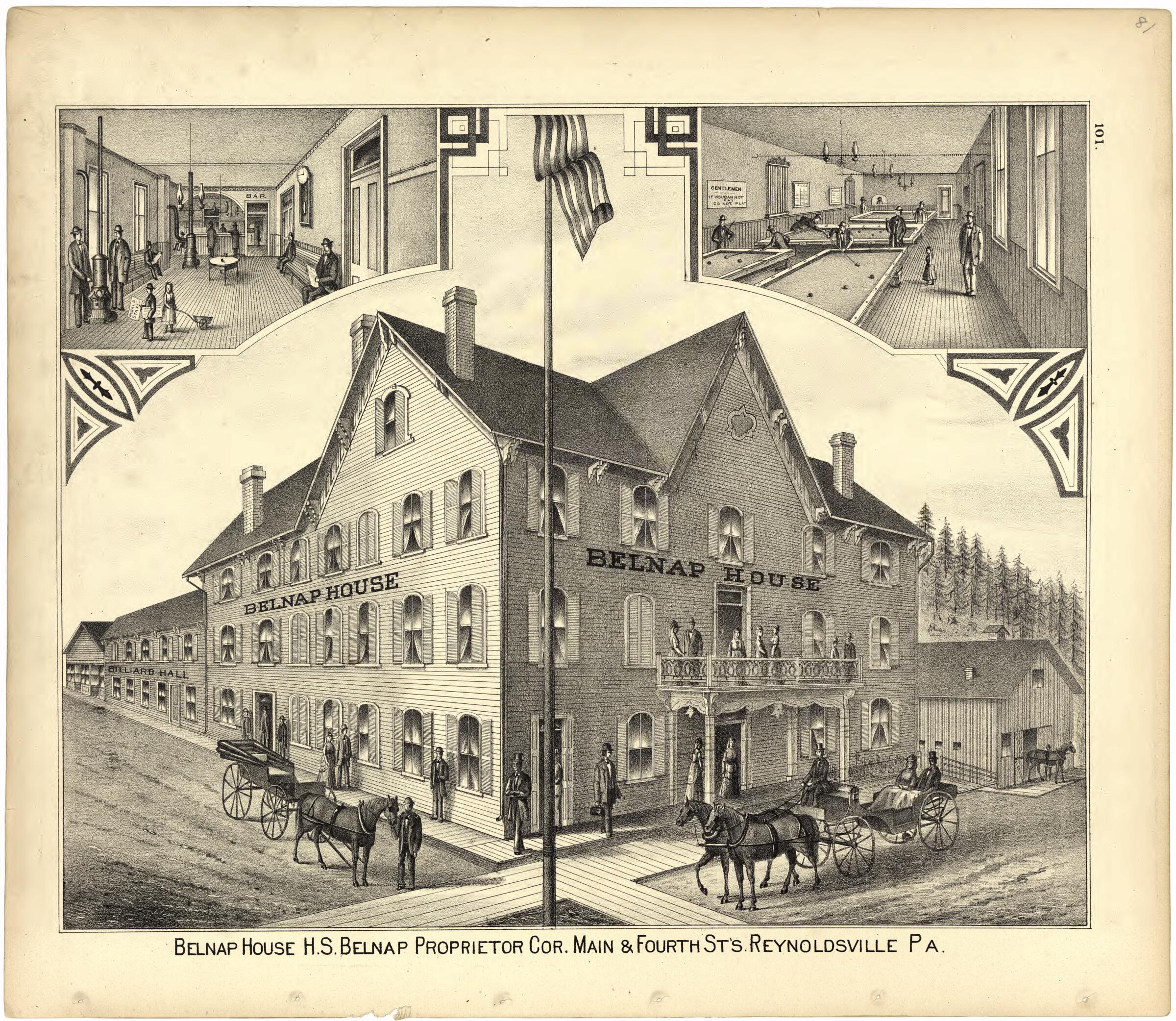 Belnap House from Caldwell's Illustrated, Combination, Historical Atlas ...